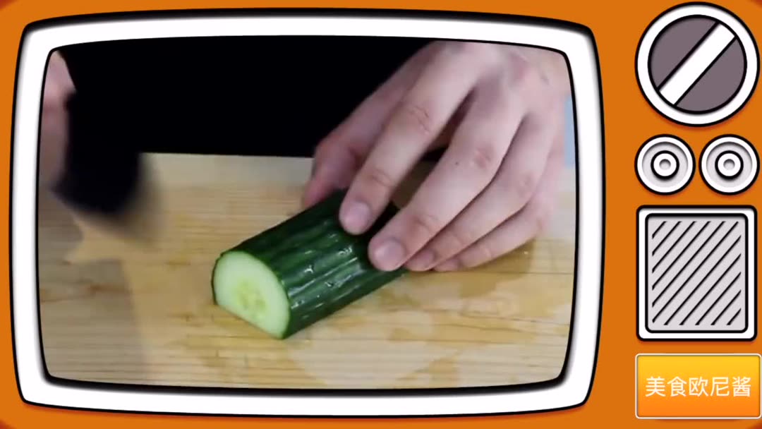 五星级大厨教你用黄瓜制作精美树叶摆盘,新手一学就会