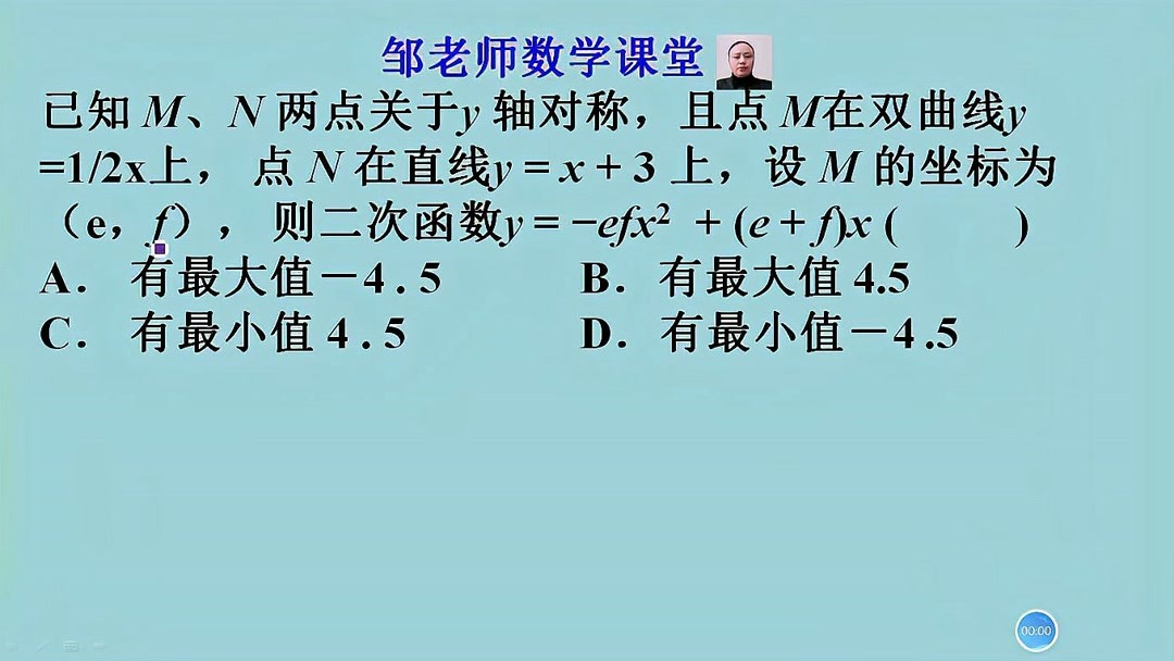2021年中考函数题,用特殊方法求二次函数的最大或最小值?