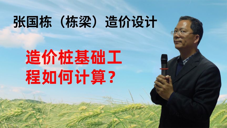 张国栋(栋梁)造价设计:造价桩基础工程如何计算?