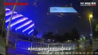 黑剑K90行车记录仪实拍:福建福州奥体周边夜景实录,体育馆造型以“...