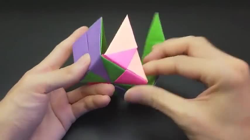 教你DIY新款立体魔方,简单益智孩子变得更聪明,创意手工折纸