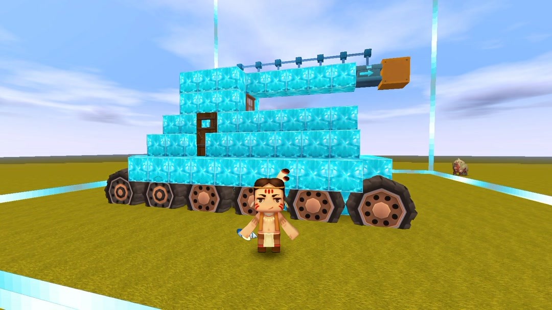 迷你世界:侠客突发奇想制作战车 还可以发射炮弹 开走后打脸了