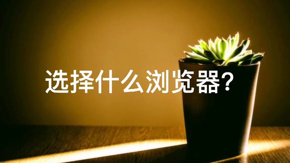 选择什么浏览器?