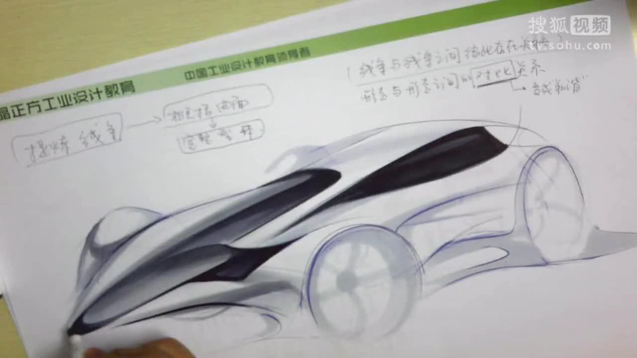 ...设计产品手绘概念汽车设计手绘表达-上篇 维晶正方工业设计手绘教程