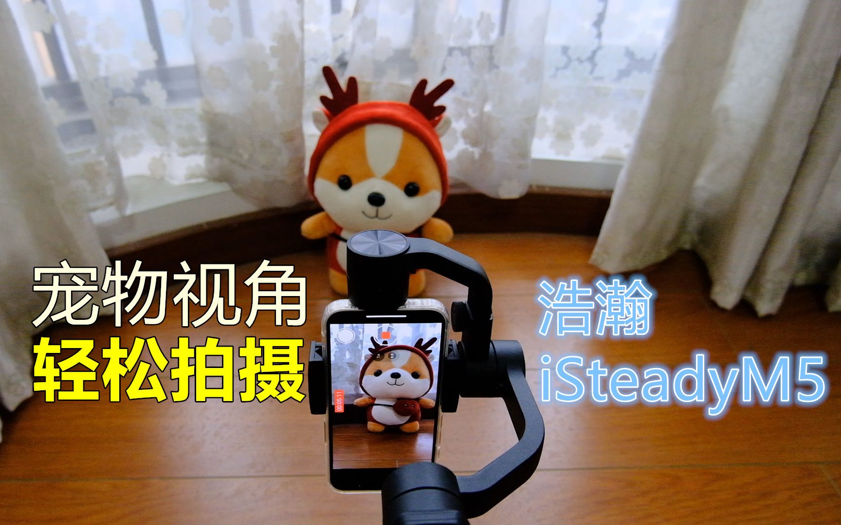 轻松拍摄宠物 浩瀚iSteadyM5手机稳定器