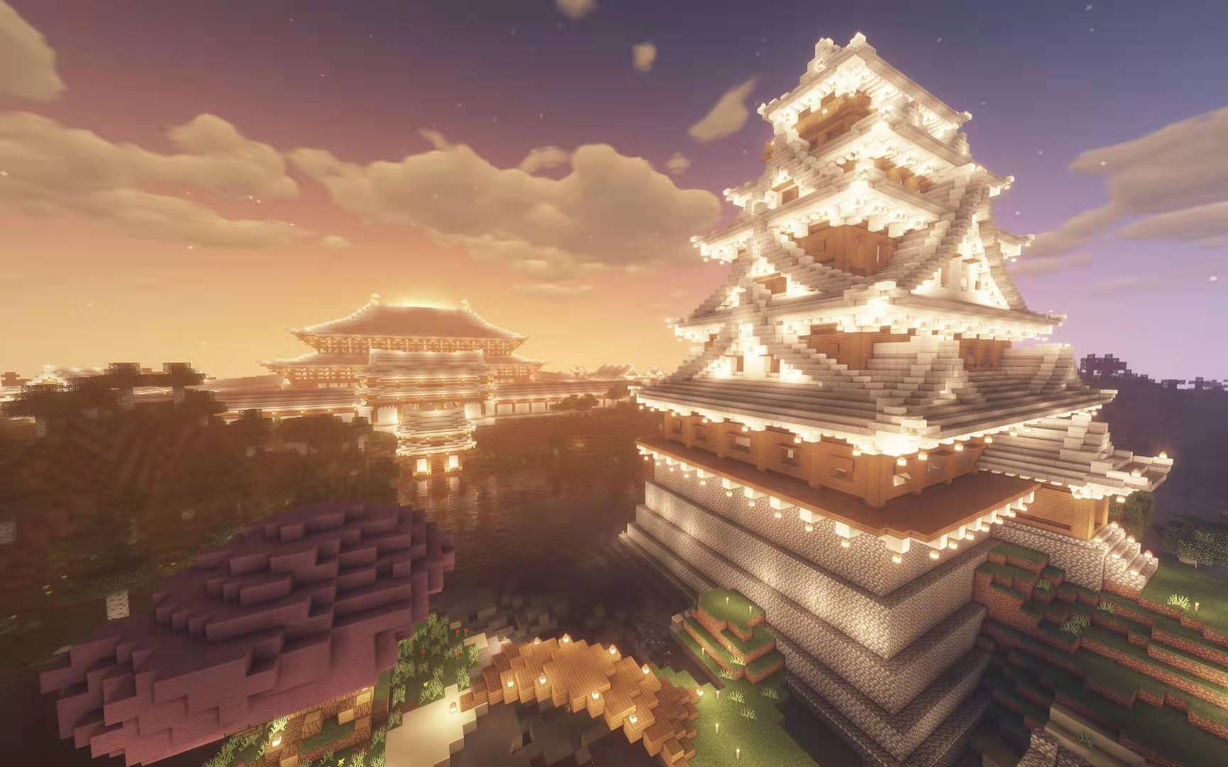 Minecraft 天守阁#在MC中也能用“无人机”?#