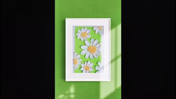 超级简单的油画棒小雏菊教程来咯非常适合新手小白#油画棒 #画画