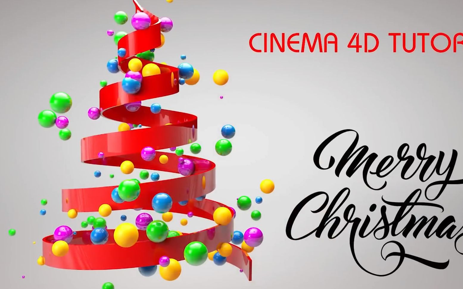 Cinema 4D C4D教程 用C4D扫描工具制作一颗创意圣诞树视频教程讲解