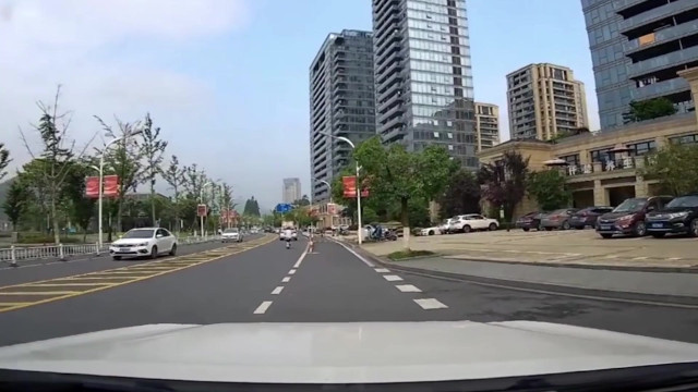 行车记录仪:这眼神真不适合开车,迎面撞上路边护栏瞄准一样