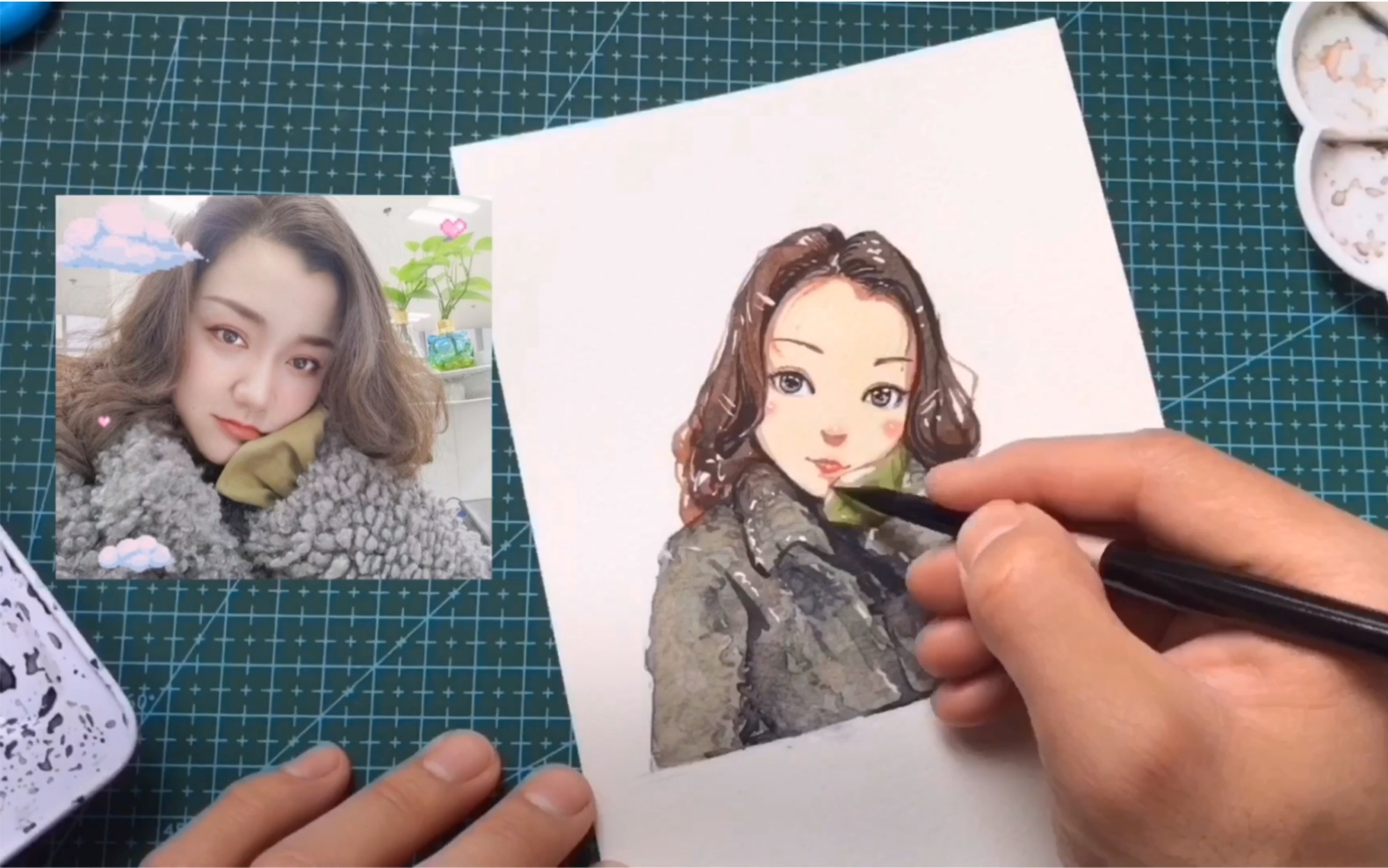 【插画手绘教程】新手向!把小姐姐画成超级可爱的插画