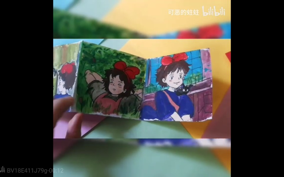 【水粉画2】魔女宅急便&骑着会飞的扫帚,蓝衣服红头盔,猜猜这次up猪...