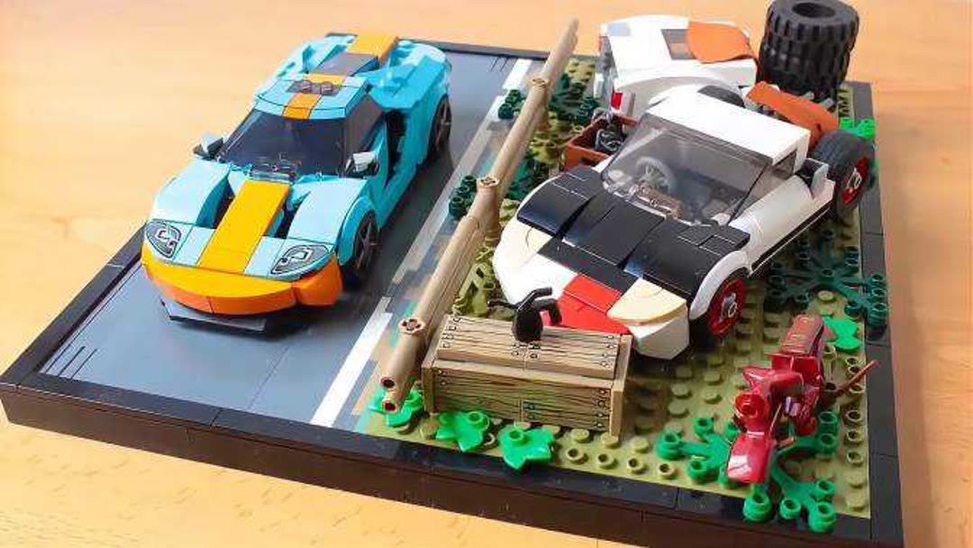 乐高小世界:乐高谷仓发现福特GT40立体模型