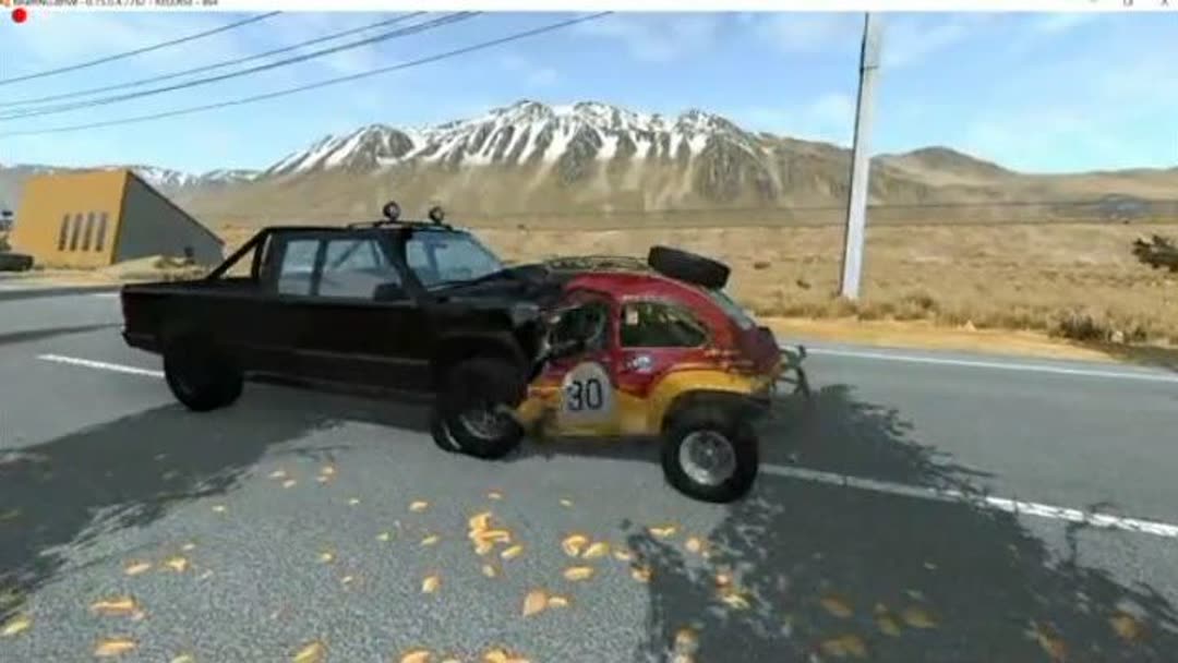 各种车辆对撞 beamng碰撞模拟