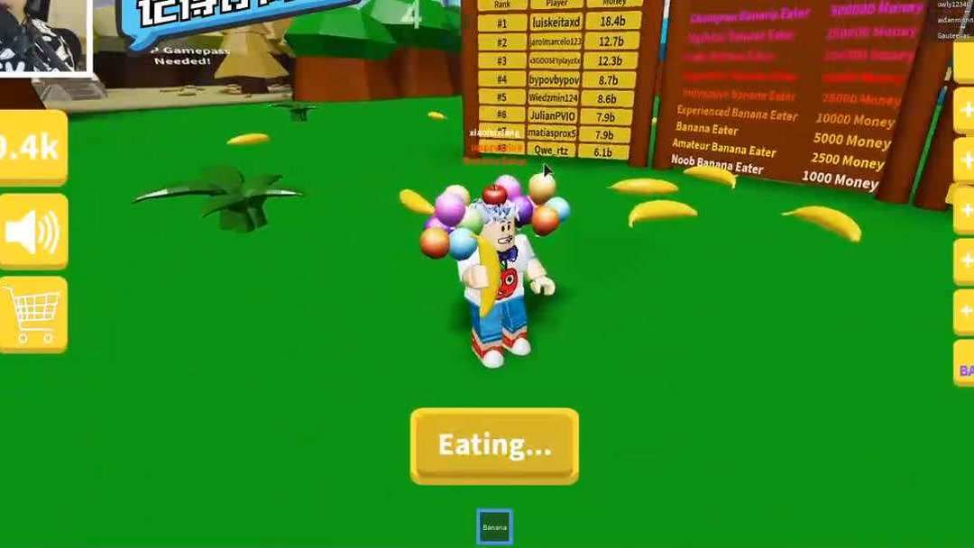 小飞象解说 Roblox香蕉模拟器 天上居然掉香蕉?小黄人抢