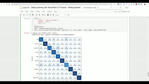 tensorflow2.0系列实战教学视频:第3讲