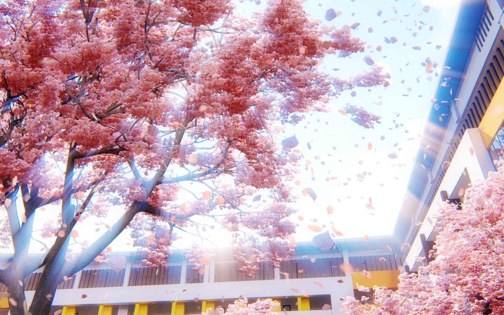 [原创]乐山外国语滟澜洲学校建筑获奖景观设计作品动画-落地实施案例