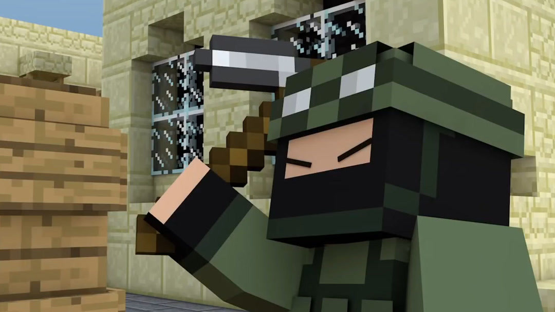 我的世界搞笑 我的世界版CS,拆弹居然用铁镐