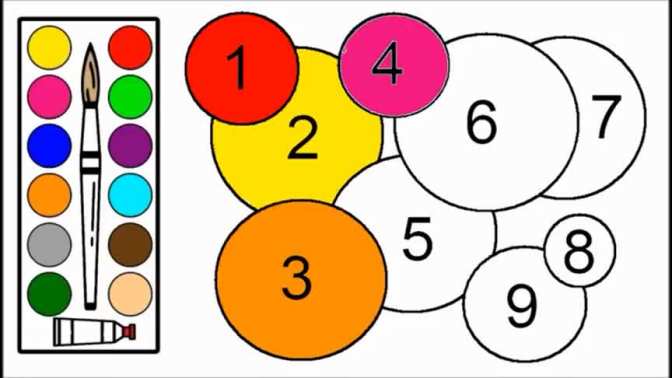 儿童简笔画 画画数字1到9