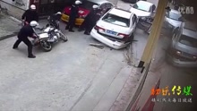 现场:茂名毒驾司机与众警察街头上演警匪大