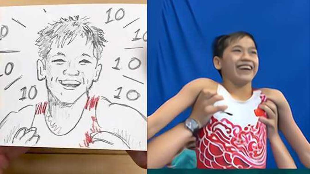 14岁全红婵圈粉外国网友!手绘翻页动画,完美还原全妹水花消失术