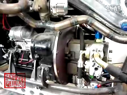 自制液力传动柴油chopper摩托车 构成详解(无链条 皮带 传动轴)