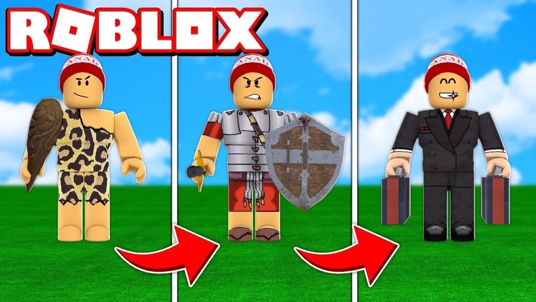 Roblox文明模拟器 见证历史发展从原始人不断进化!小飞象解说