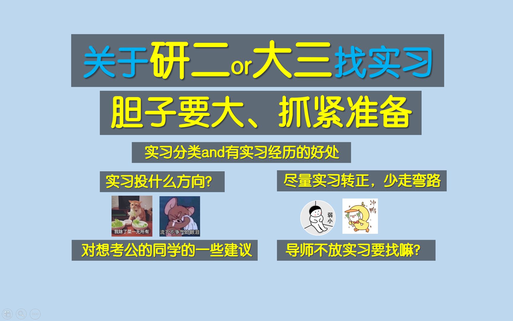 聊下研二找实习的事情,结合我亲身经历给大家一些建议