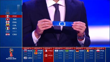 「回放」2018俄罗斯世界杯抽签仪式 第二档抽签