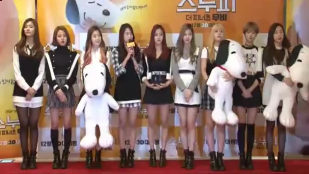 史努比:花生漫画大电影151124 动画电影活动现场 TWICE SSTV新闻