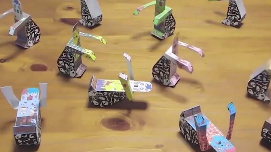 创意满分!来自日本设计师制作的超酷纸膜玩具,网友:我的童年回来了