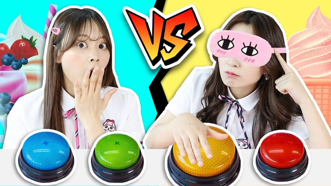 吃货们的随机按键游戏,你想按哪一个按钮?