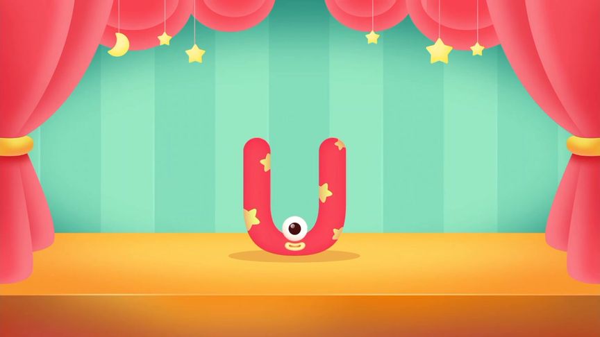 字母U#字母发音 #绘本故事 #自然拼读