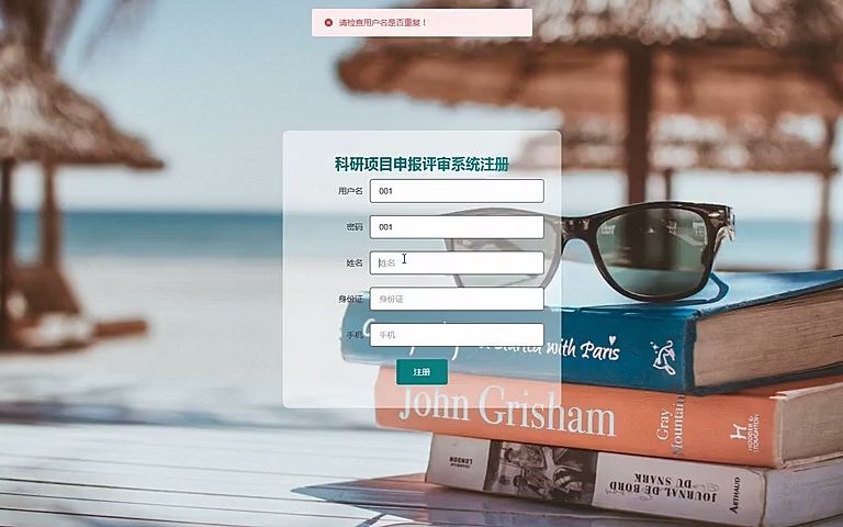 ...科研项目申报评审系统的设计与实现,代选题-开题报告-任务书-程序...