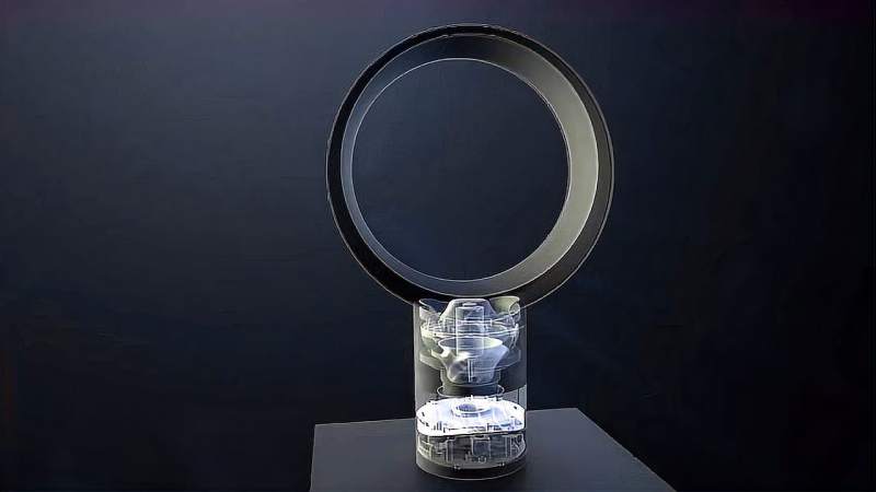 无叶风扇究竟是什么原理?3D动画模拟全程,看完解开多年疑惑