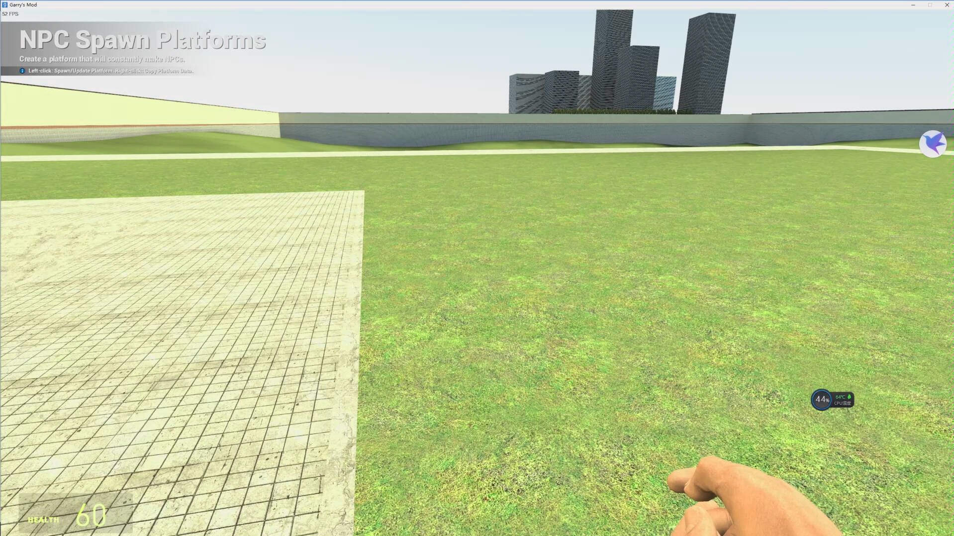 【gmod】通用武器4.0地图炮持续压制源源不断的npc