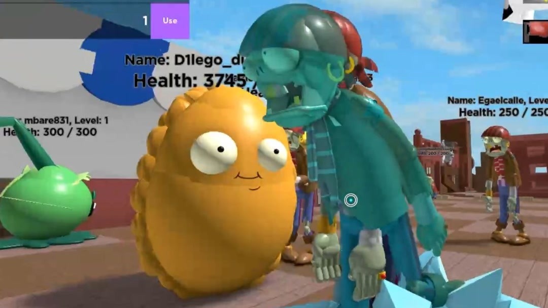 ROBLOX植物大战僵尸模拟器 围观小僵尸