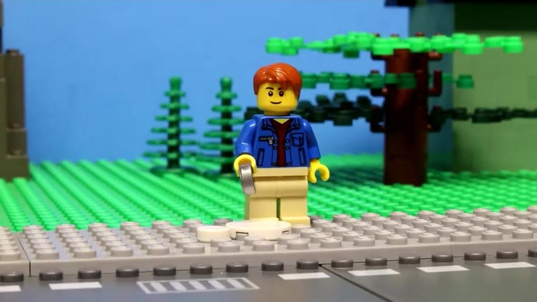 乐高定格动画小电影:幸运的硬币