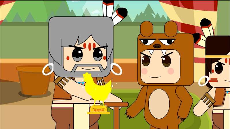 迷你世界吃鸡动画第一集:熊孩子、卡卡参加吃鸡大赛