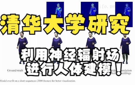 CVPR2022|清华大学研究:利用神经辐射场进行人体建模