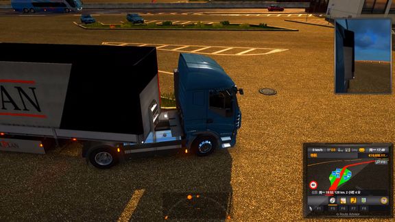 欧洲卡车模拟2:驾驶卡车行驶在沈海高速上,挺无聊的