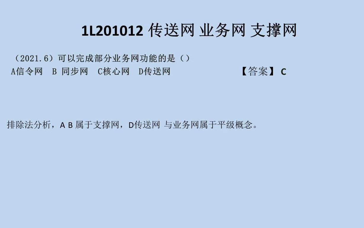 一建通信与广电真题第一章2