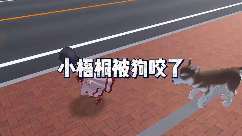 樱花校园模拟器:小舞妹妹被狗咬了,大家快帮助小舞妹妹!