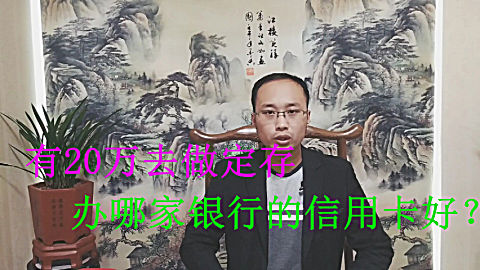 有20万去做定存,办哪家银行的信用卡好?
