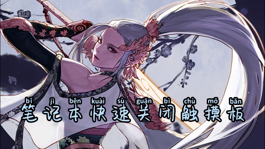 笔记本快速关闭触摸板