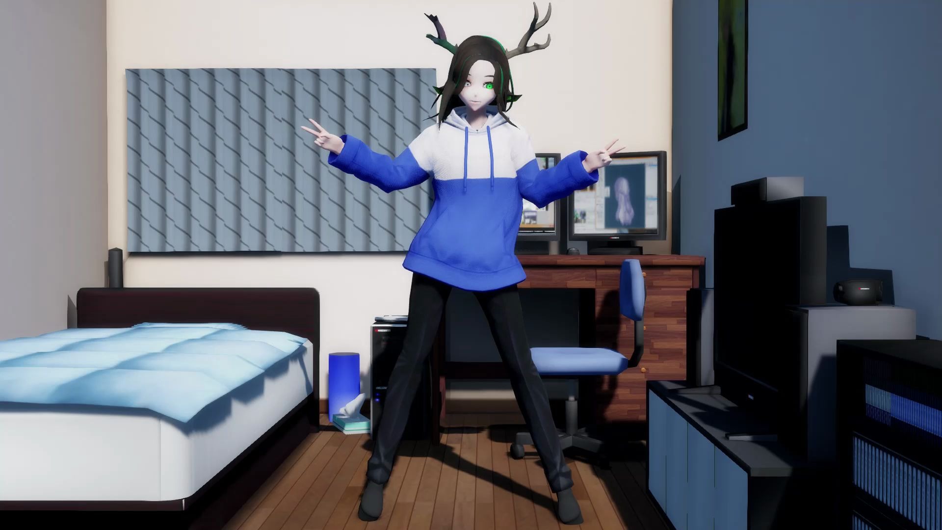 【衣壳粒】只是一个10秒的人设模型展示罢了【MMD】