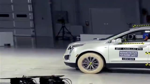 凯迪拉克XT5碰撞测试,果然厉害!碰撞结果让人佩服!