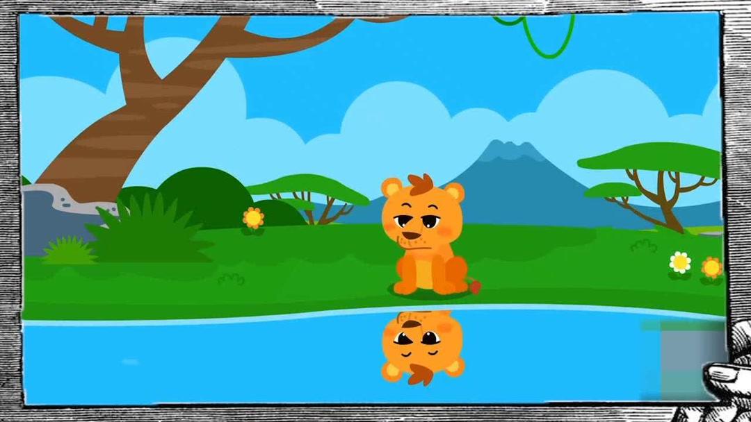 宝宝巴士儿歌动画片可爱的小狮子动物儿歌国语儿童歌曲