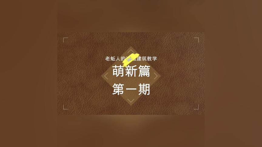 来一期简单的建筑教学 希望各位观众老婆们喜欢#我的世界