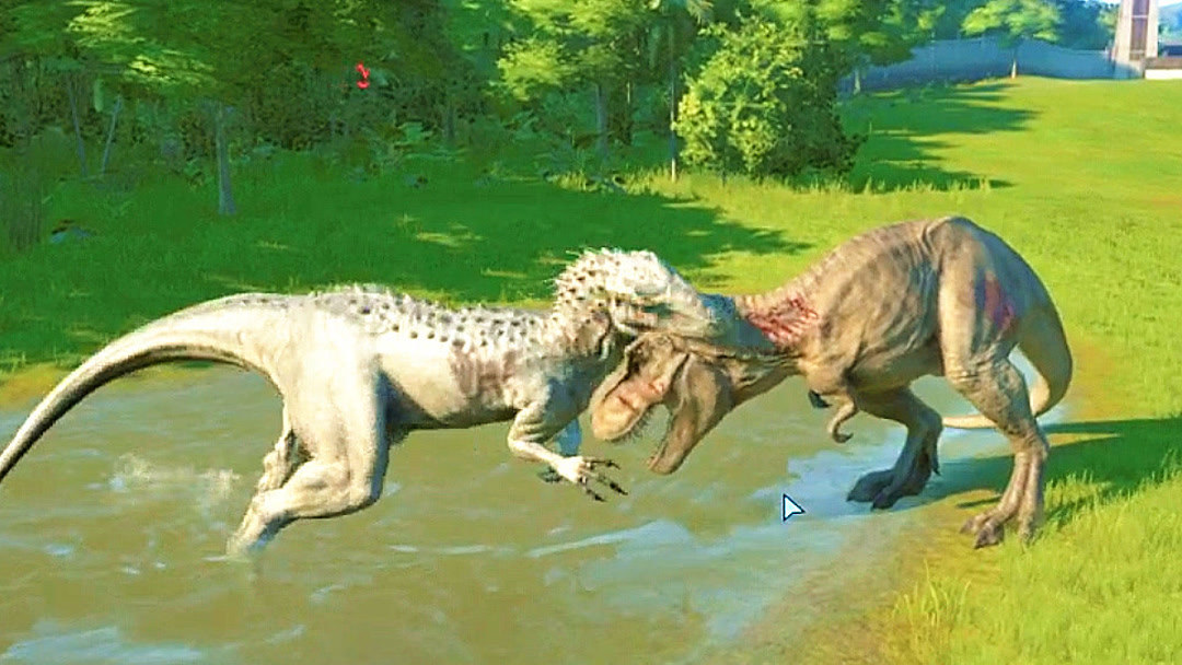 小鸢实况 狂暴龙开启打架模式,车轮战 侏罗纪世界进化