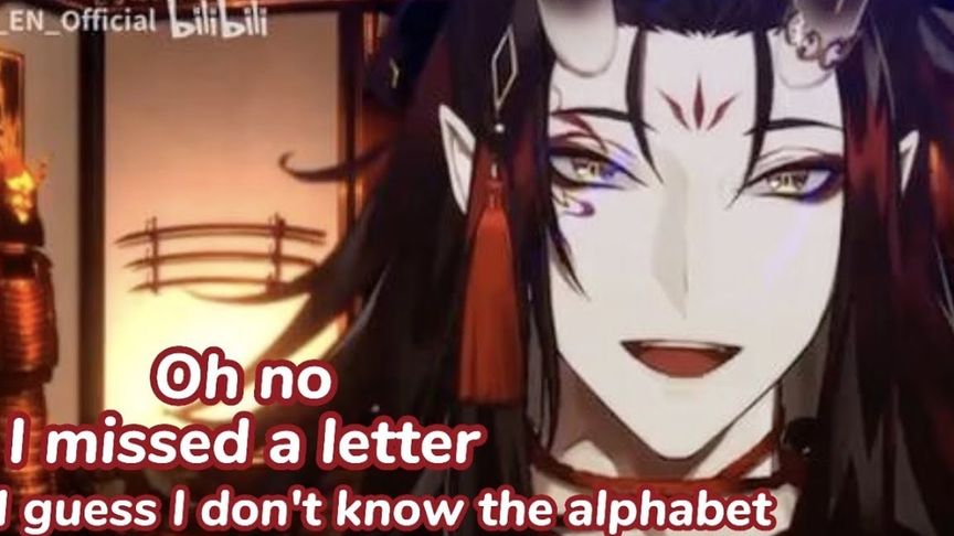 呀呀呀～Vox读字母表忘记了“W”的存在#Nijisanji #虚拟主播